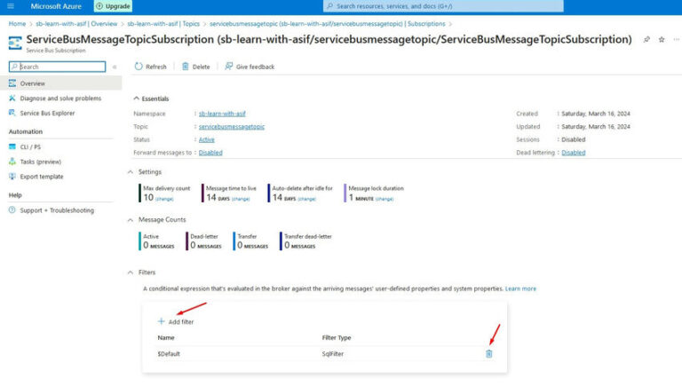REST API to Send Messages to Azure Service Bus Topic Subscription - ITKnocks